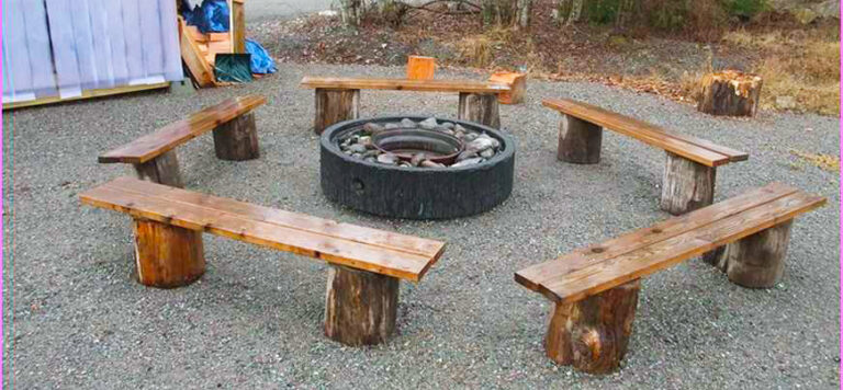 Wood Working Project: Fire Pit Bench DIY