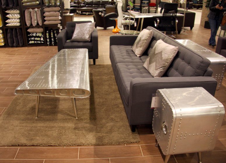 Airplane Wing Coffee Table