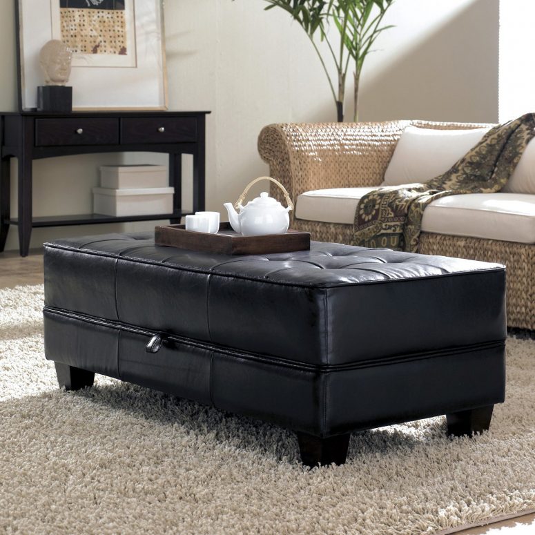 Cushion Coffee Table With Storage Furniture