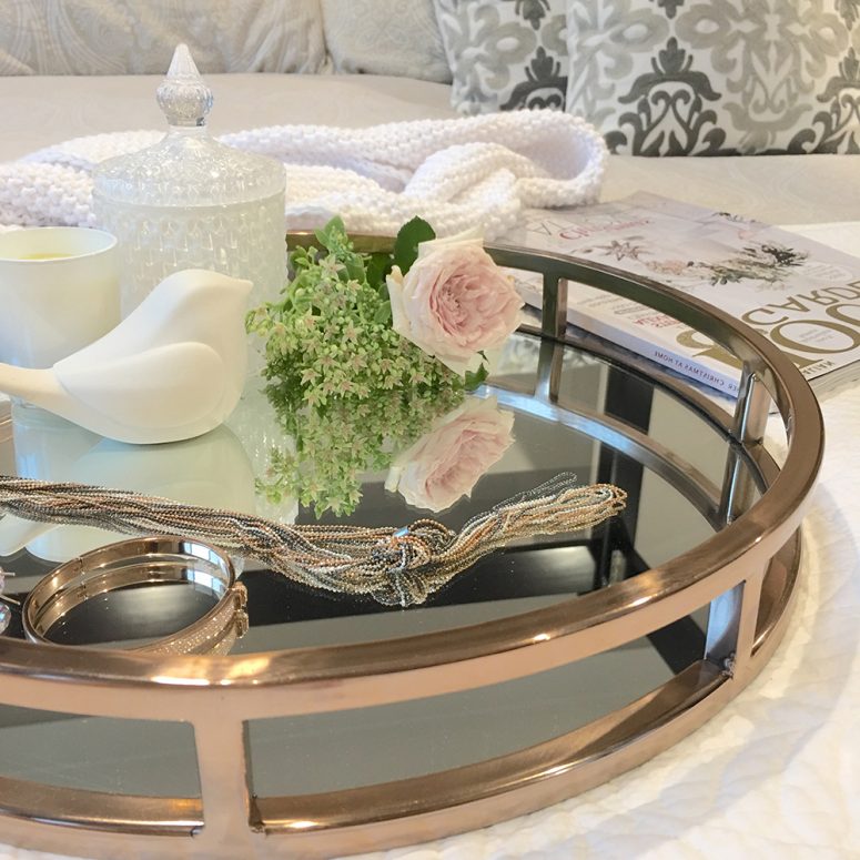 Mirrored Coffee Table Tray