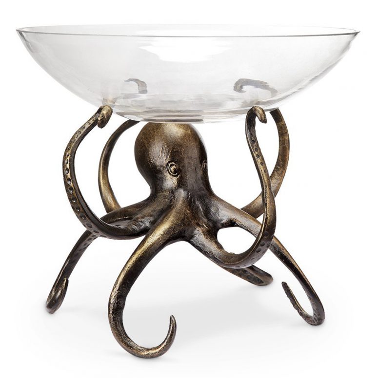 Octopus Coffee Table with Detailed Sculpture