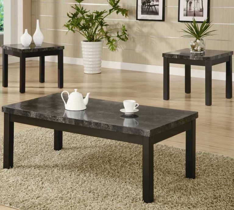 Black Coffee And End Table Sets Furniture