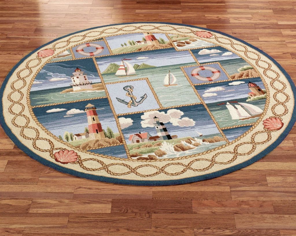 Coastal Kitchen Rugs Themed
