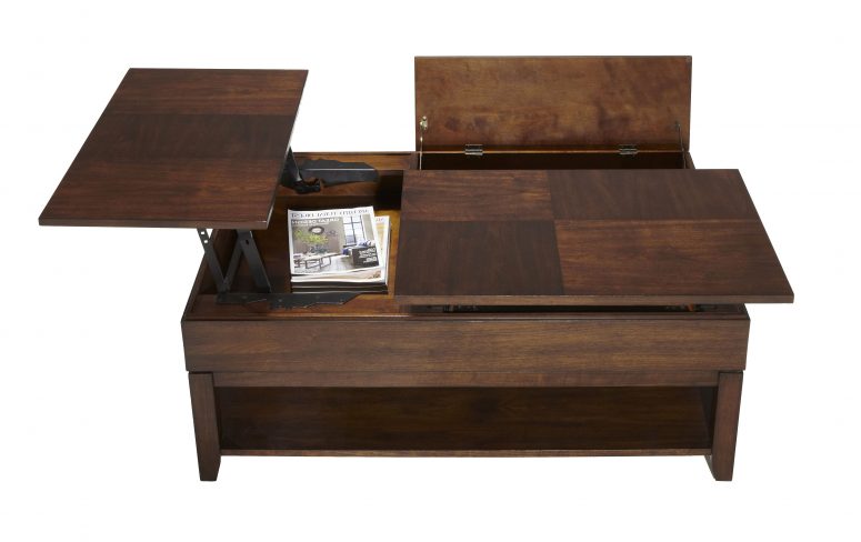 Double Lift Top Coffee Table in Regal Walnut