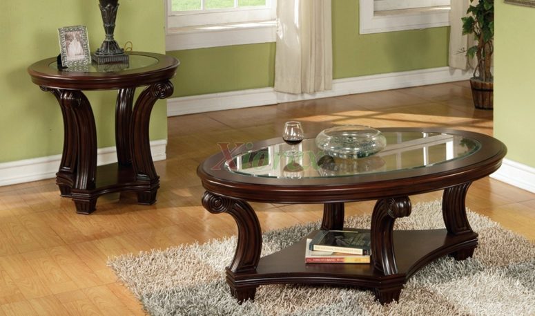 Oval Coffee Table Sets Decorating Ideas
