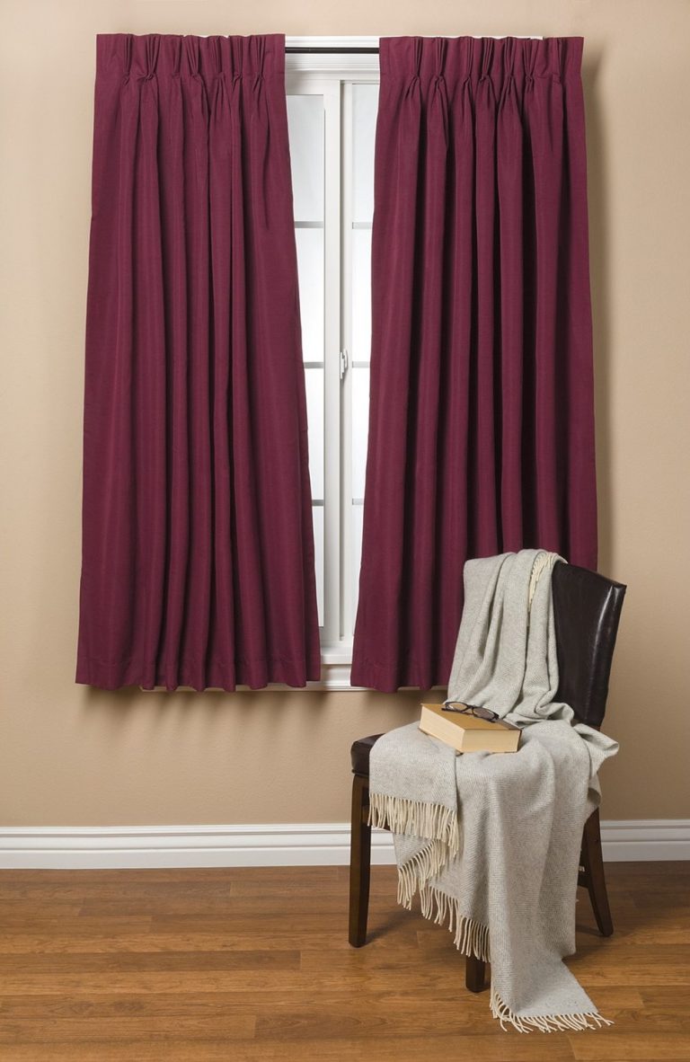Burgundy Curtains for Living Room