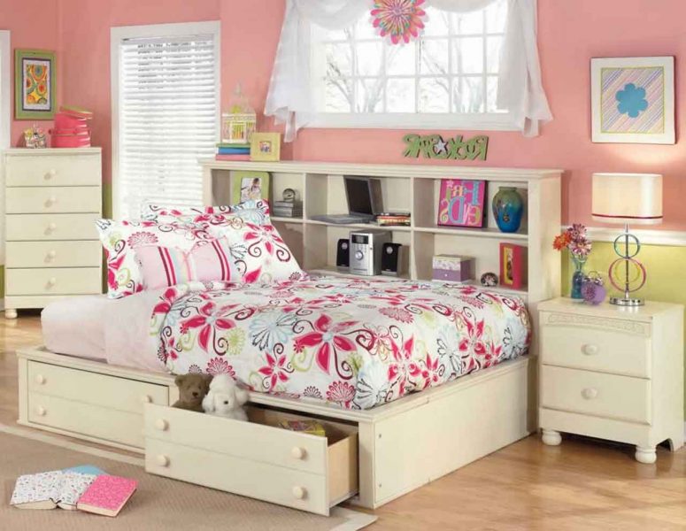 5 Beauty And Functional Girls Twin Bed With Storage Design Inspirations