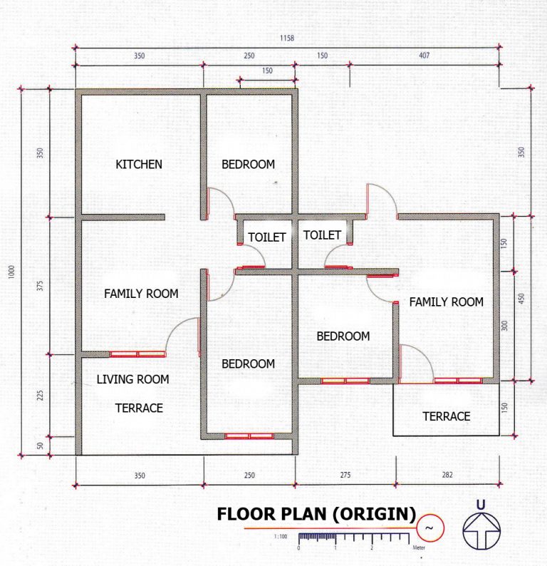 Small House Floor Plan Design in Modern House Architecture