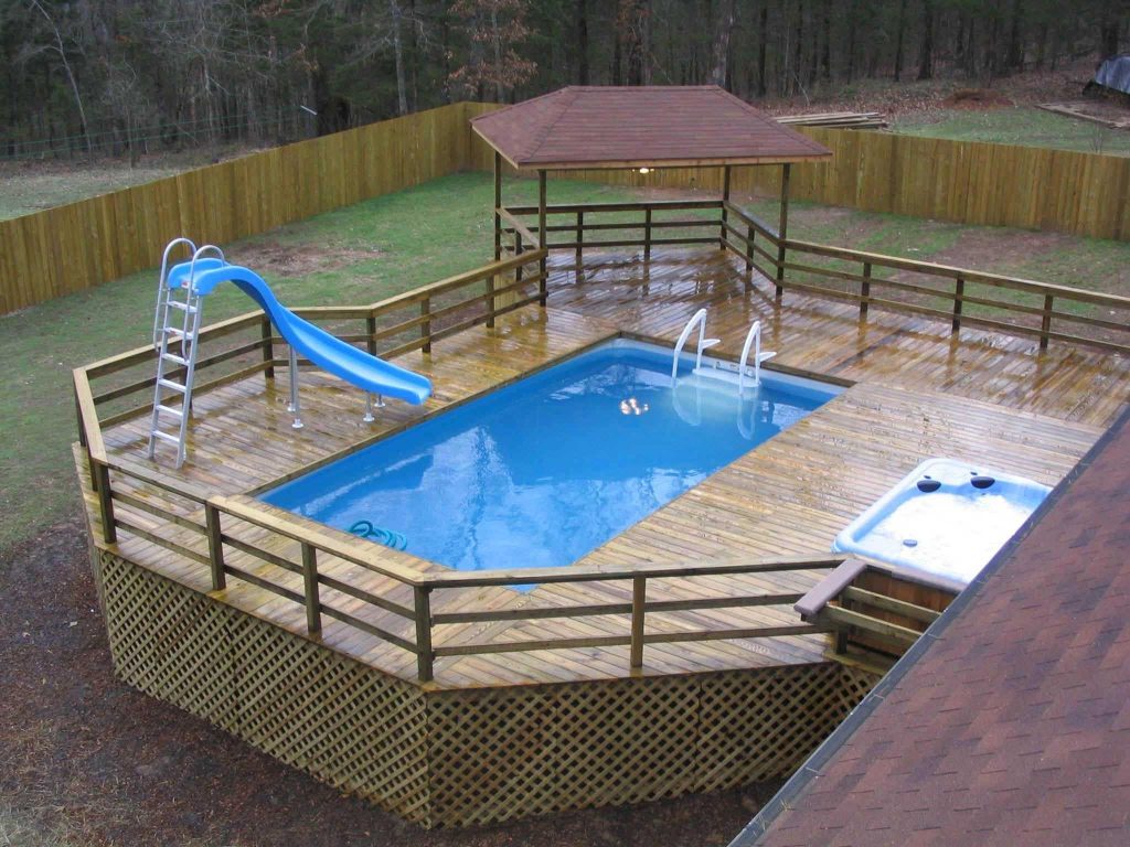 Rectangular Above Ground Swimming Pools Ideas To Decorate Your Backyard